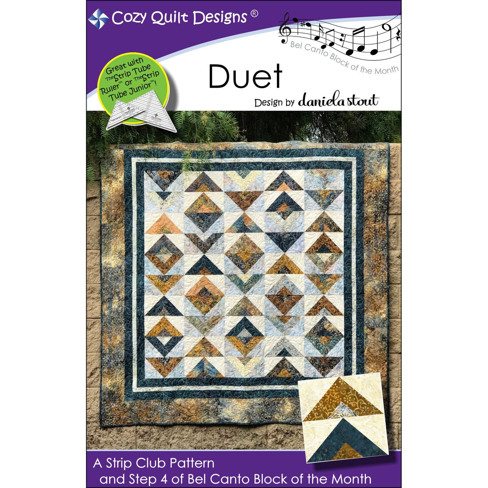 DUET bel Canto Step 4 B.O.M. Quilt Pattern by Daniela Stout | Etsy