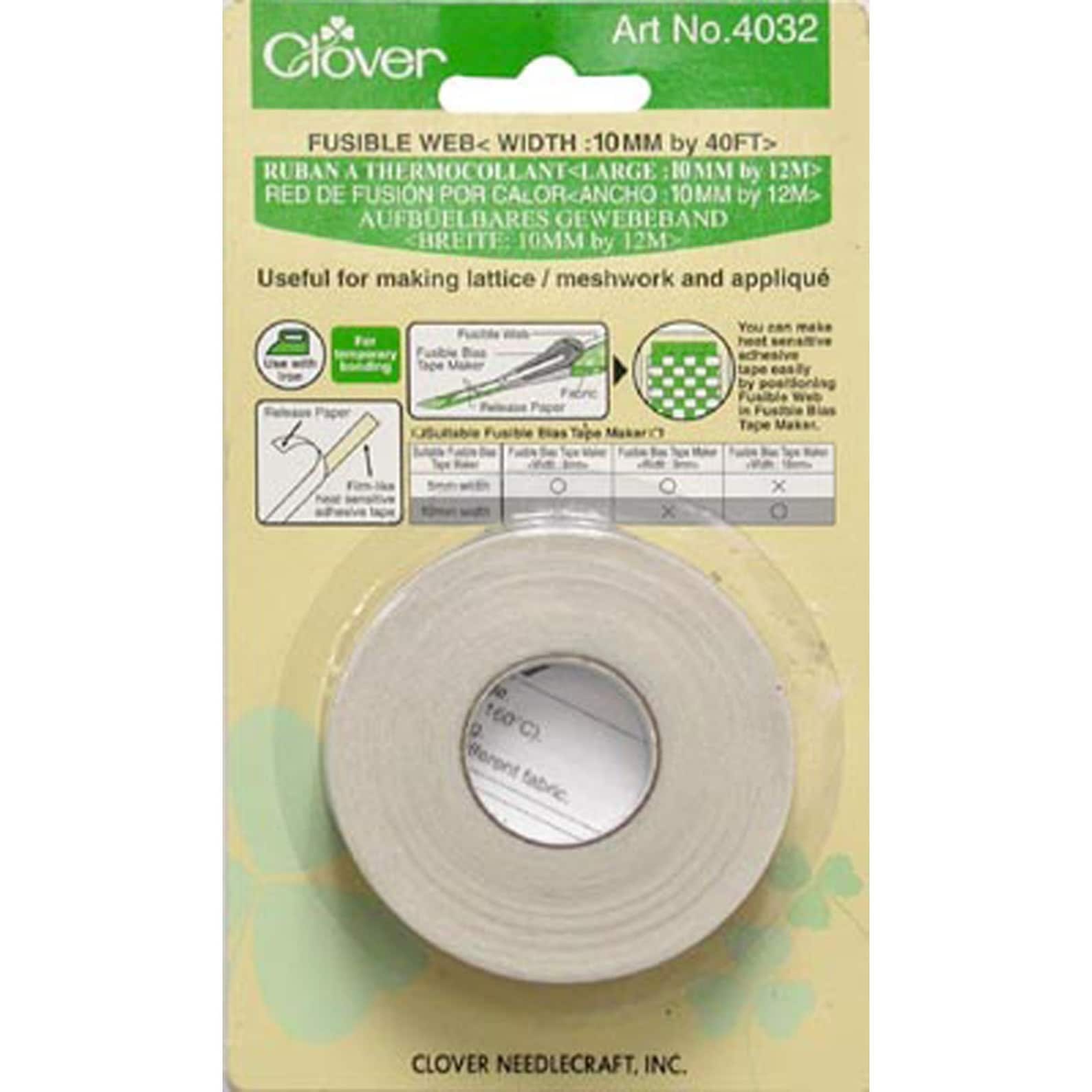 FUSIBLE WEB TAPE 5mm or 10mm by 40' Clover Double - Etsy