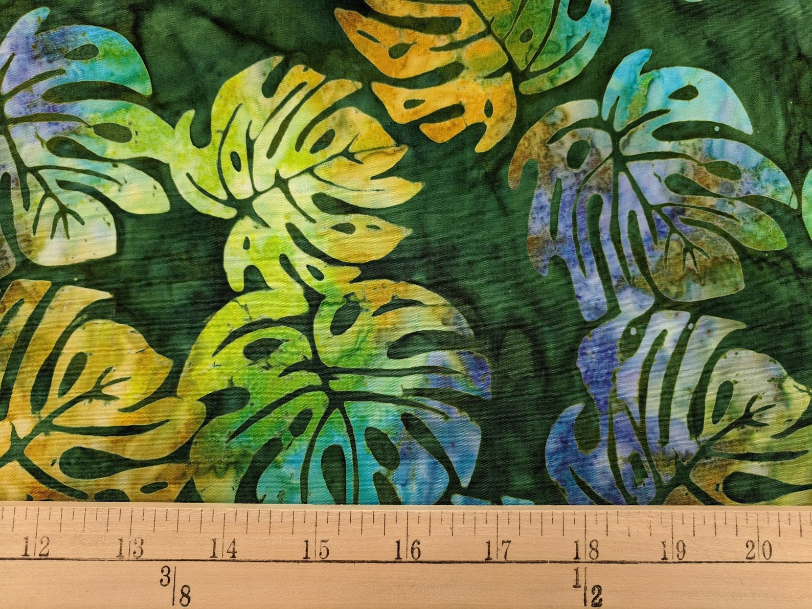 Michael Miller Monstera Leaves Tropical Batik | Etsy