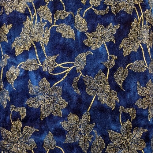 TCI Flannel Batik Fabric Moonlight Textures Leaf Navy - Etsy