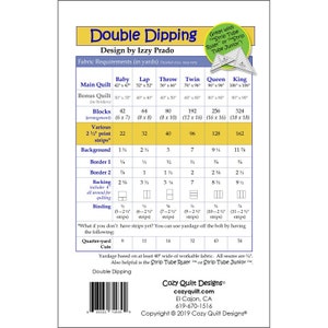 DOUBLE DIPPING Quilt Pattern - Izzy Prado - Cozy Quilt Designs Strip ...
