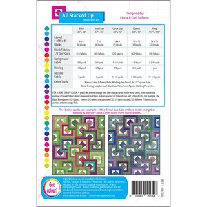 ALL STACKED UP Quilt Pattern - Colourwerx - Colorful Contemporary ...