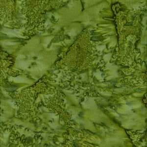 Green Batik Fabric - Etsy