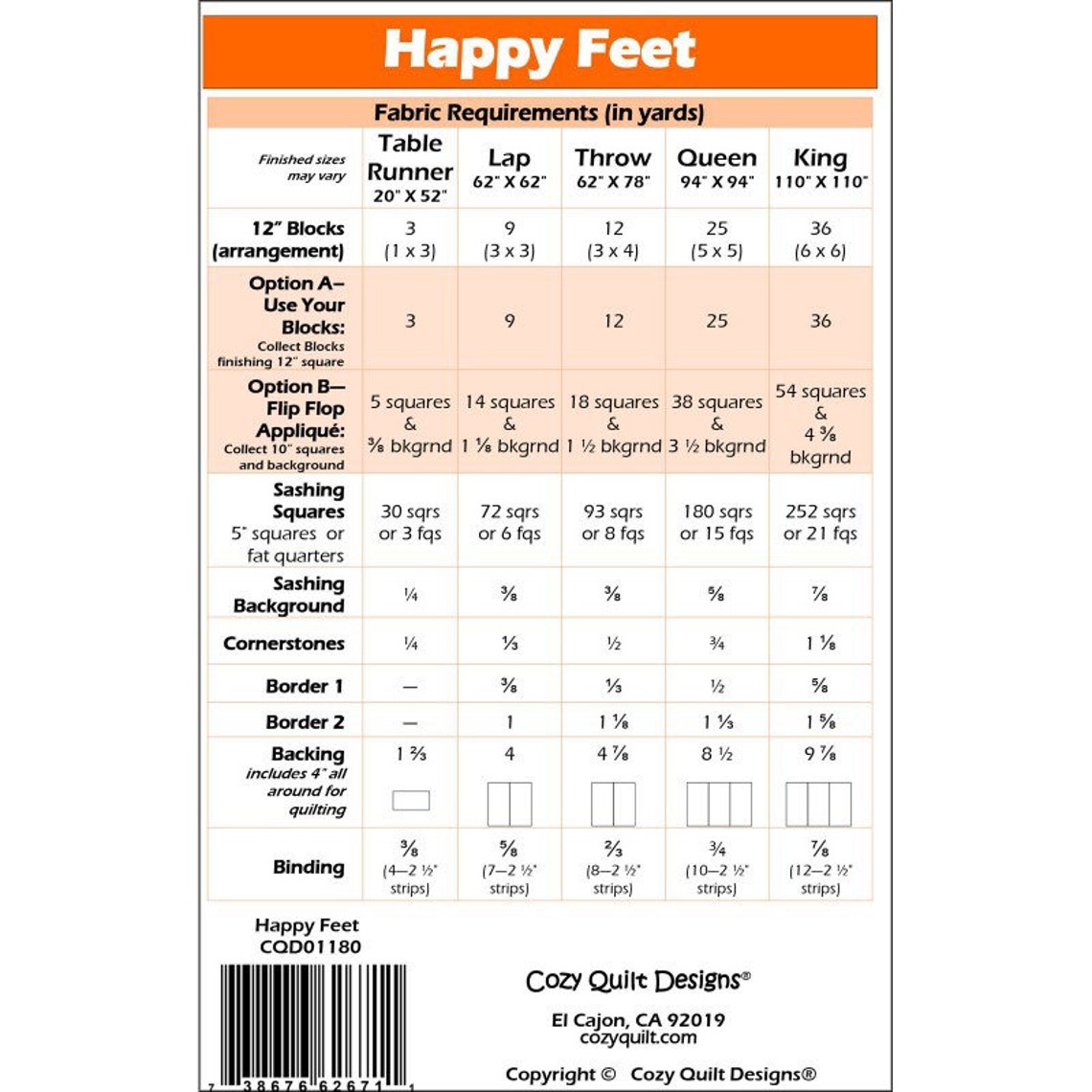 HAPPY FEET Quilt Pattern Daniela Stout Cozy Quilt Designs - Etsy