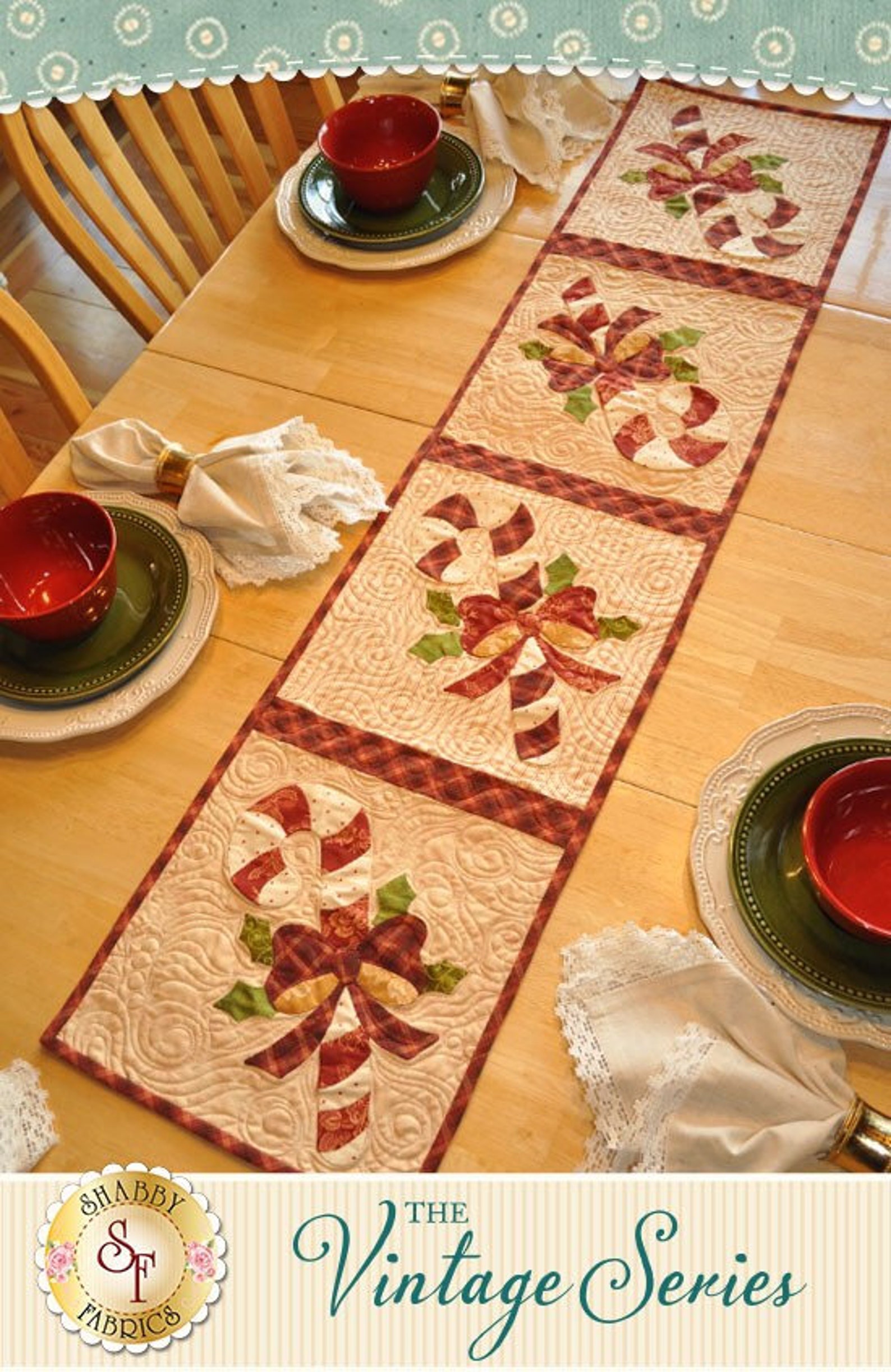 DECEMBER Table Runner From the Vintage Series Pattern by - Etsy