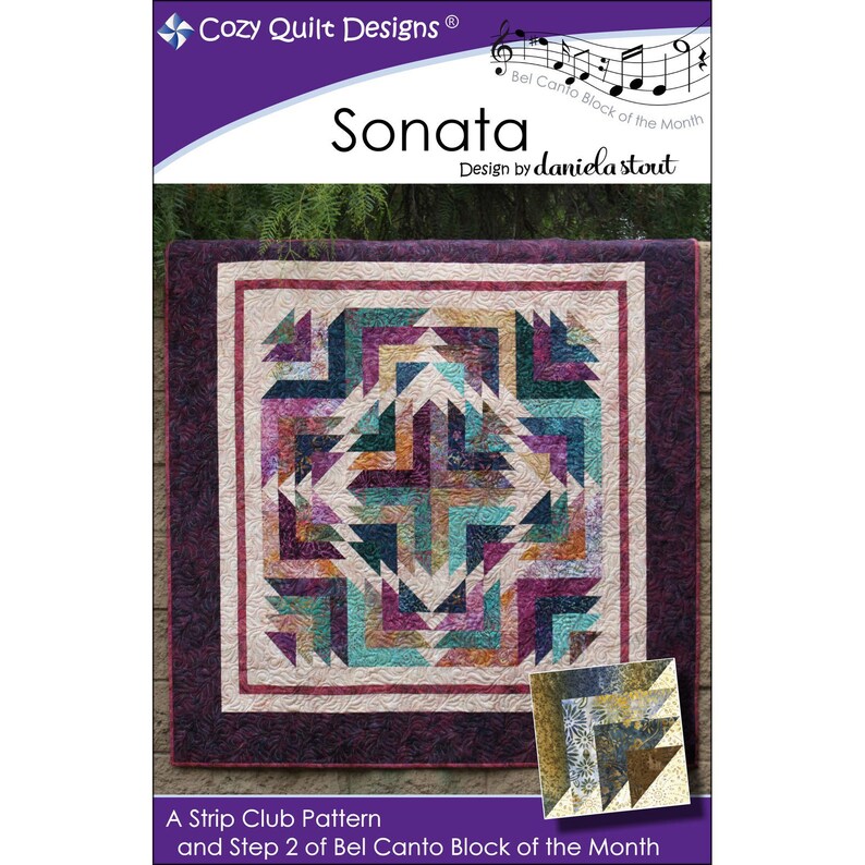 SONATA (bel Canto Step 2) B.O.M. Quilt Pattern by Daniela Stout for ...