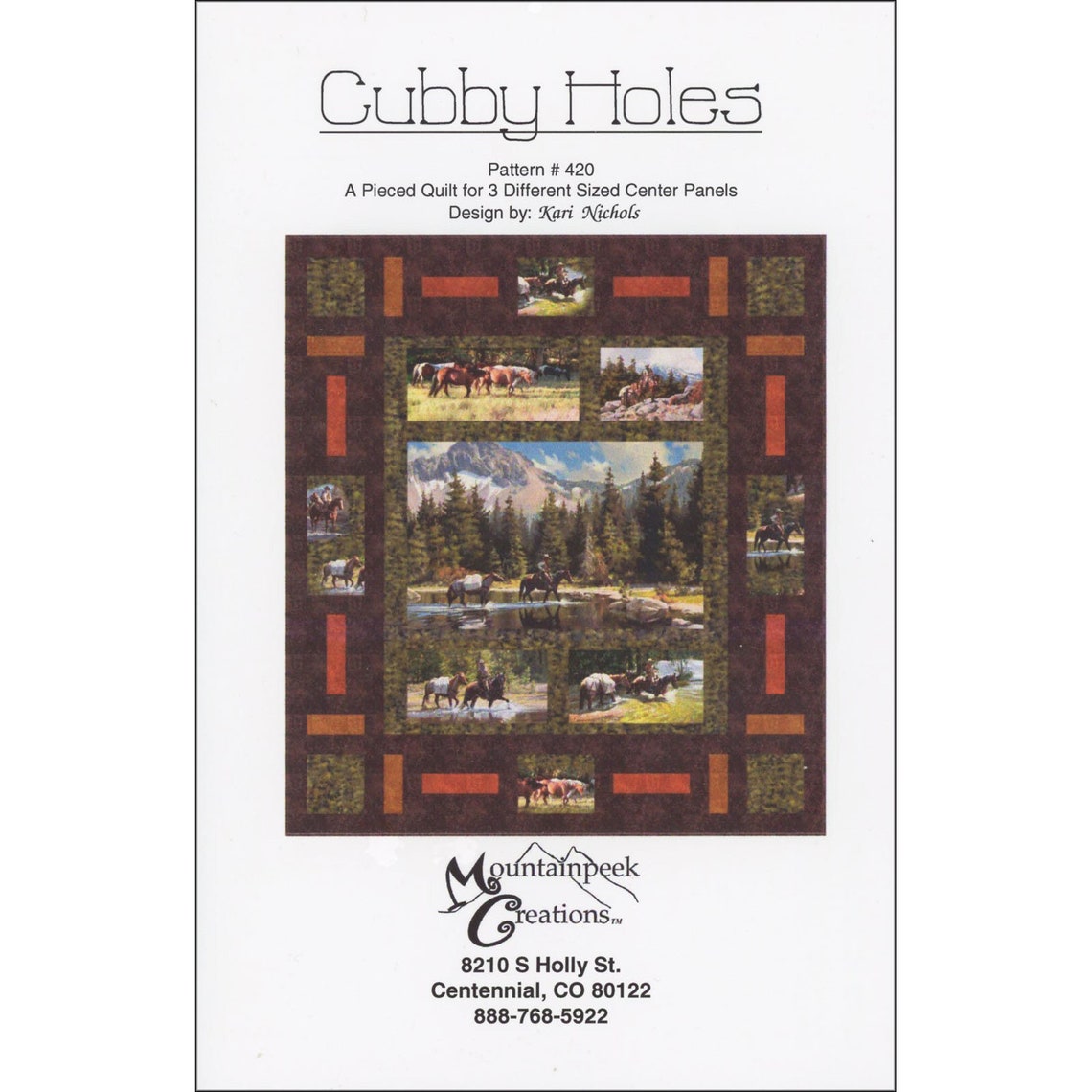 CUBBY HOLES Quilt Pattern - Kari Nichols - Mountainpeek Creations 420 ...