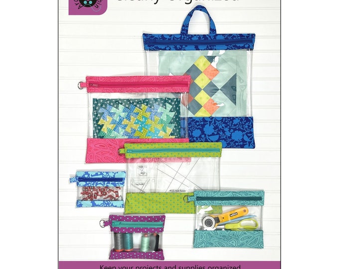 CLEARLY ORGANIZED Sewing Pattern - Around the Bobbin - ATB205 - 6 Bag ...