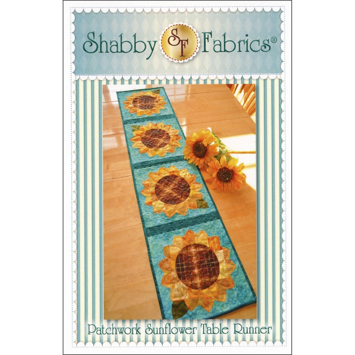 SUNFLOWER Patchwork Table Runner Pattern by Jennifer Bosworth for ...
