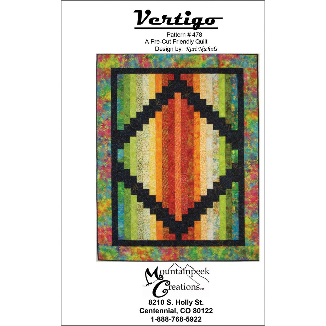VERTIGO Quilt Pattern - Kari Nichols - Mountainpeek Creations 478 ...