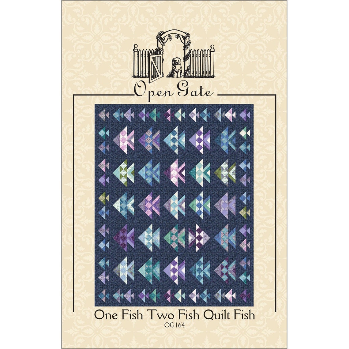 ONE FISH TWO Fish Quilt Pattern Monique Jacobs Open Gate | Etsy