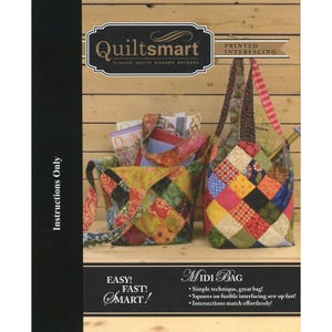 MIDI Bag Sewing Pattern - Quiltsmart - 50038 - 8" X 12" Medium Bag ...
