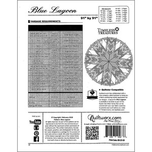 BLUE LAGOON Foundation Paper Piecing Quilt Pattern - Judy Niemeyer ...