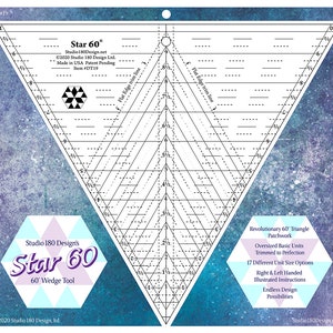 STAR 60 Tool Ruler - Deb Tucker - Studio 180 Design - DT19 - 1"-19 ...