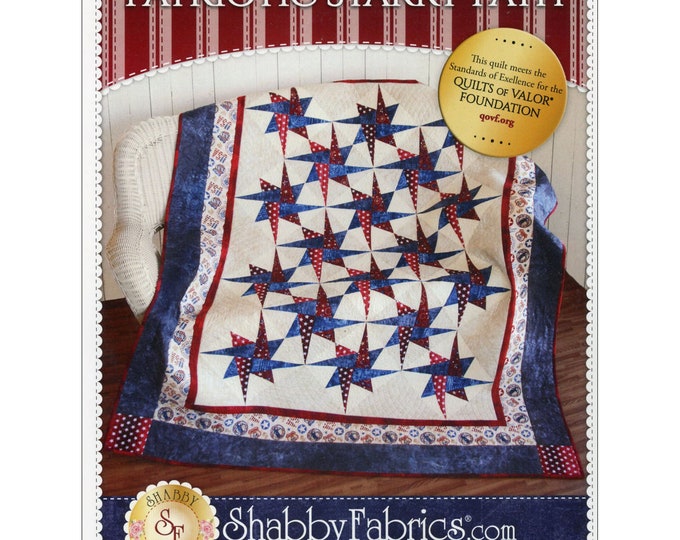 PATRIOTIC STARRY PATH - Quilt Pattern by Shabby Fabrics SF49872 - Etsy