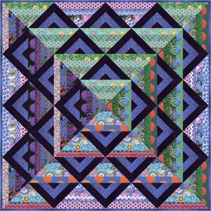 PAINTBOX Quilt Pattern Colourwerx Colorful Contemporary Modern 3D Paint ...