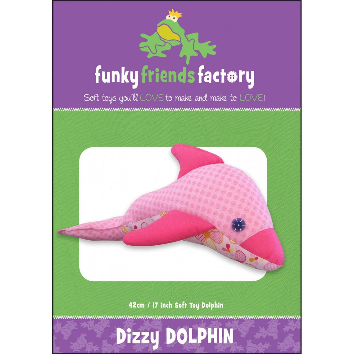 DIZZY DOLPHIN Stuffed Animal Toy Sewing Pattern Pauline - Etsy