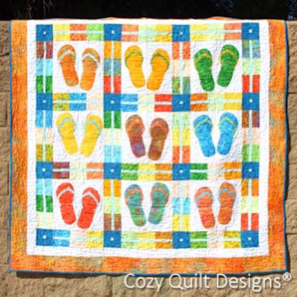 HAPPY FEET Quilt Pattern Daniela Stout Cozy Quilt Designs - Etsy