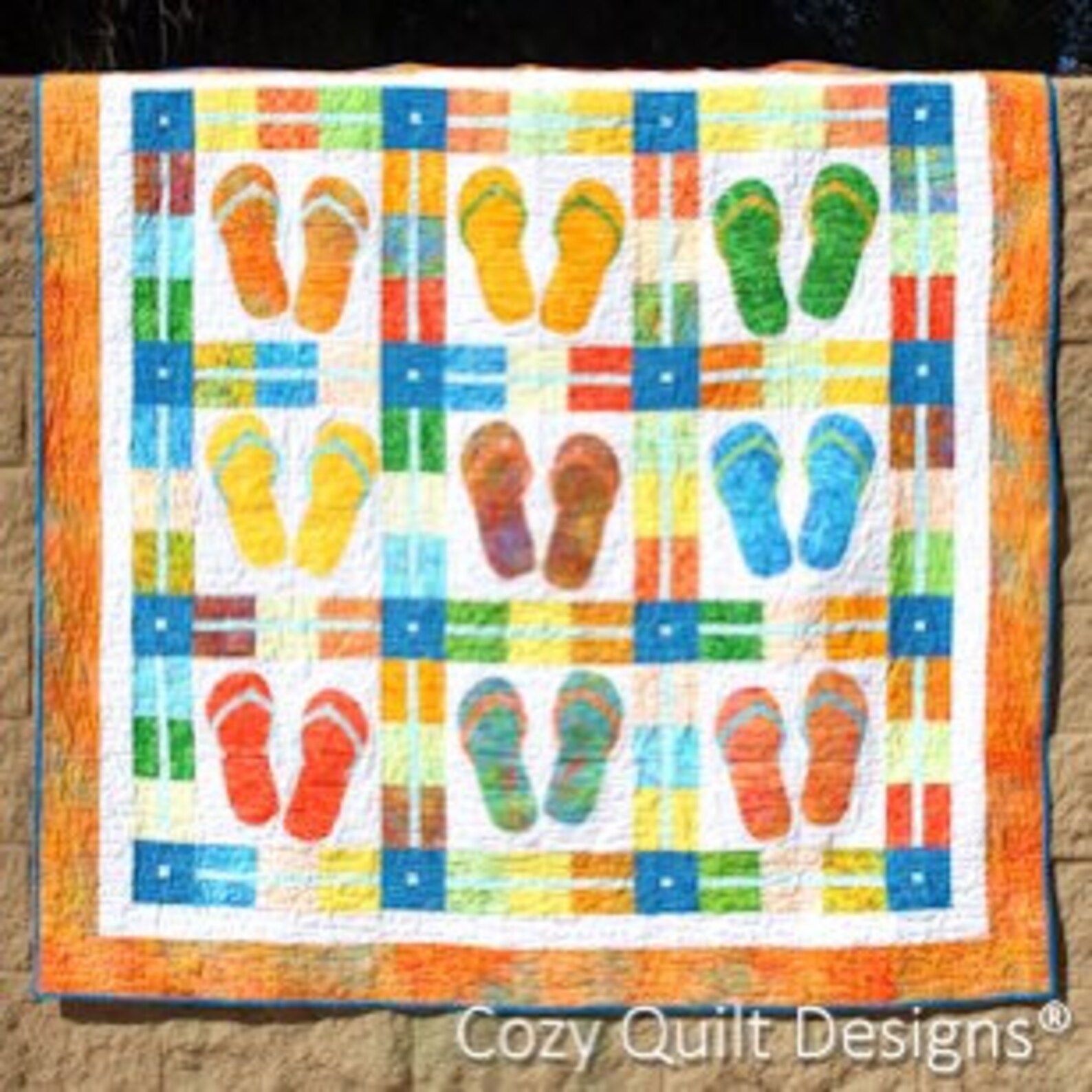 HAPPY FEET Quilt Pattern Daniela Stout Cozy Quilt Designs - Etsy