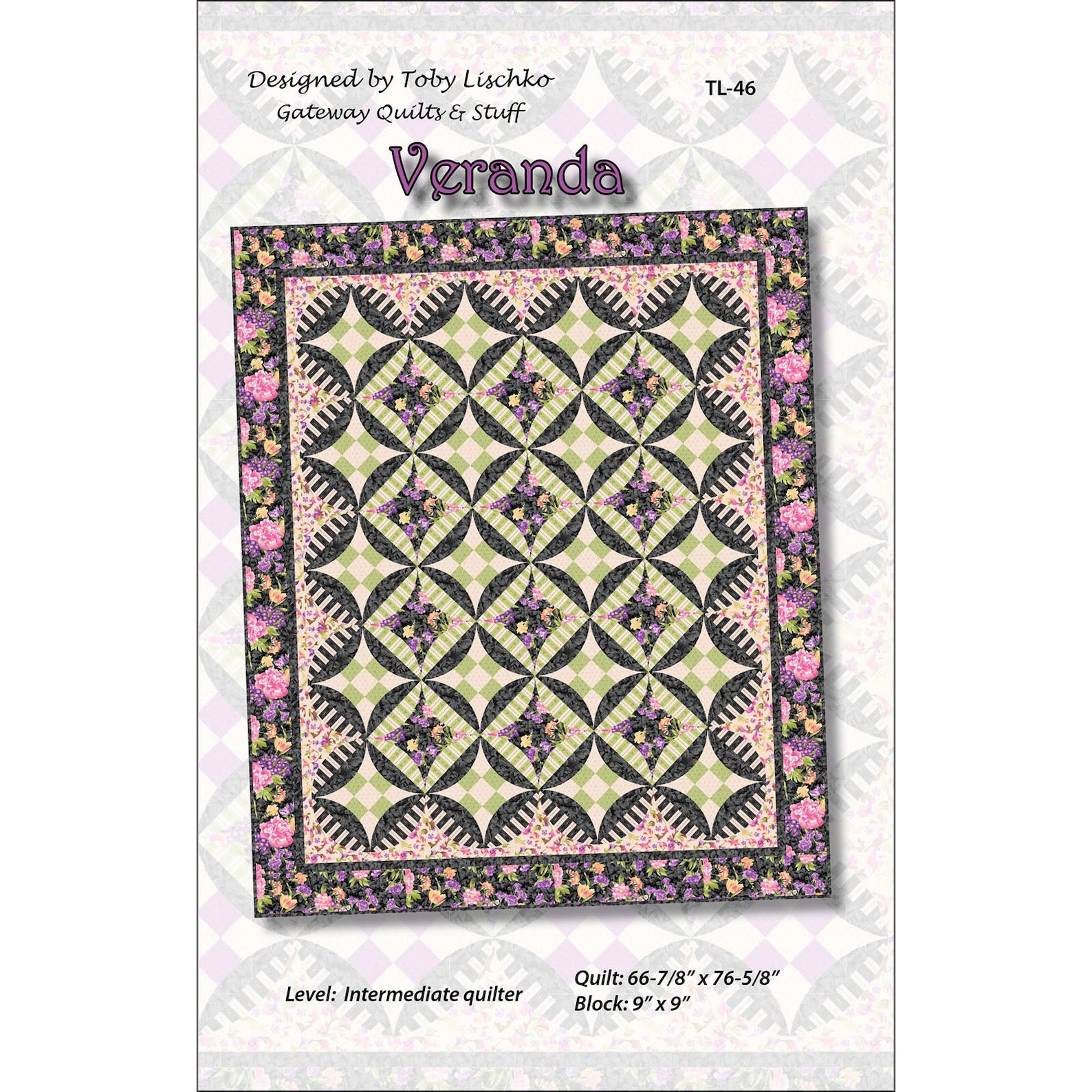 VERANDA Quilt Pattern Gateway Quilts N Stuff Toby Lischko | Etsy
