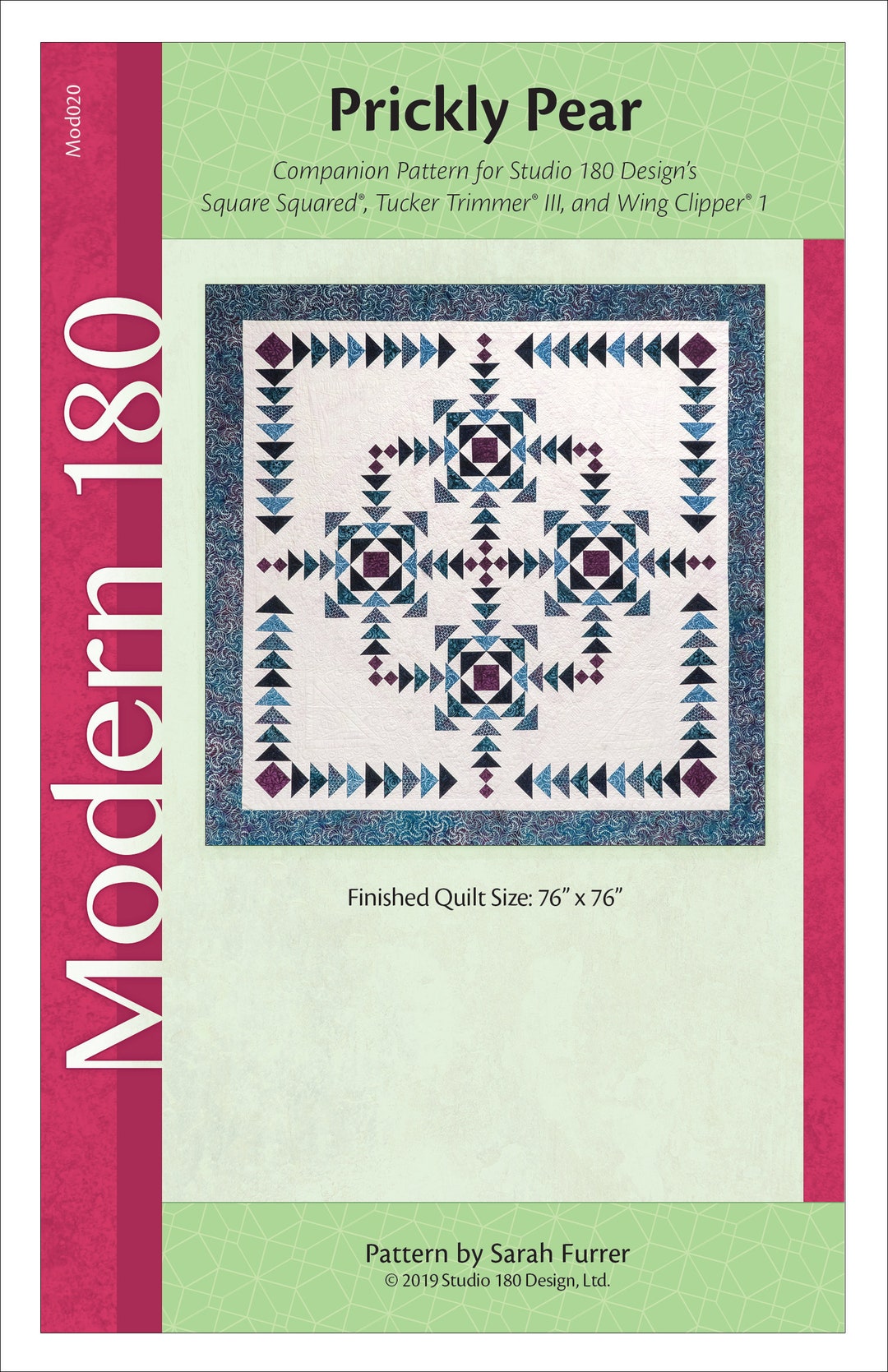 PRICKLY PEAR Quilt Pattern Sarah Furrer Studio 180 Design Square ...