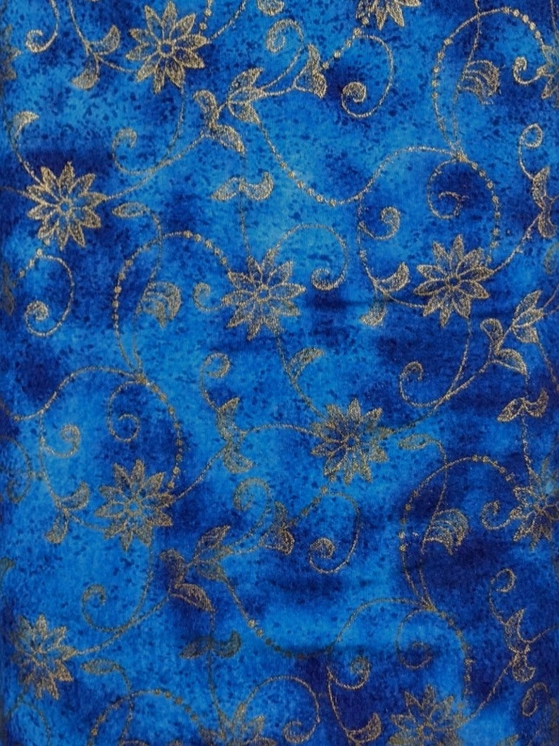 TCI Flannel Batik Fabric Moonlight Textures Floral Scroll - Etsy