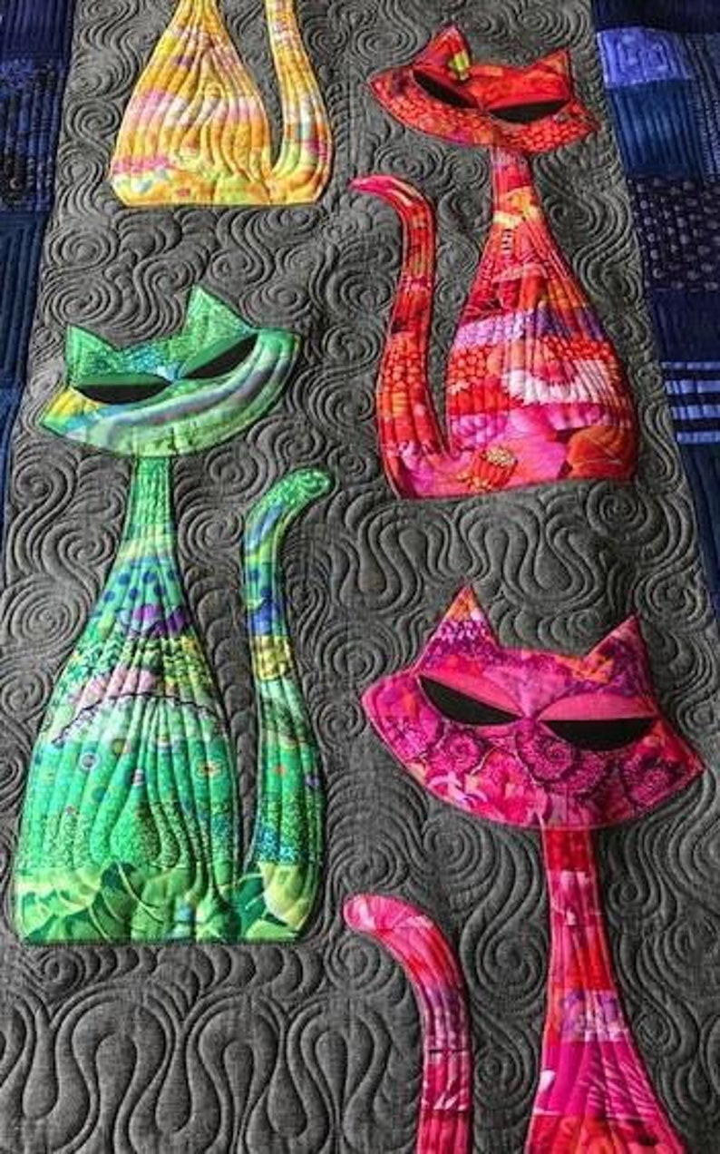 MOD CAT Quilt Pattern - Colourwerx - Colorful Contemporary Modern ...