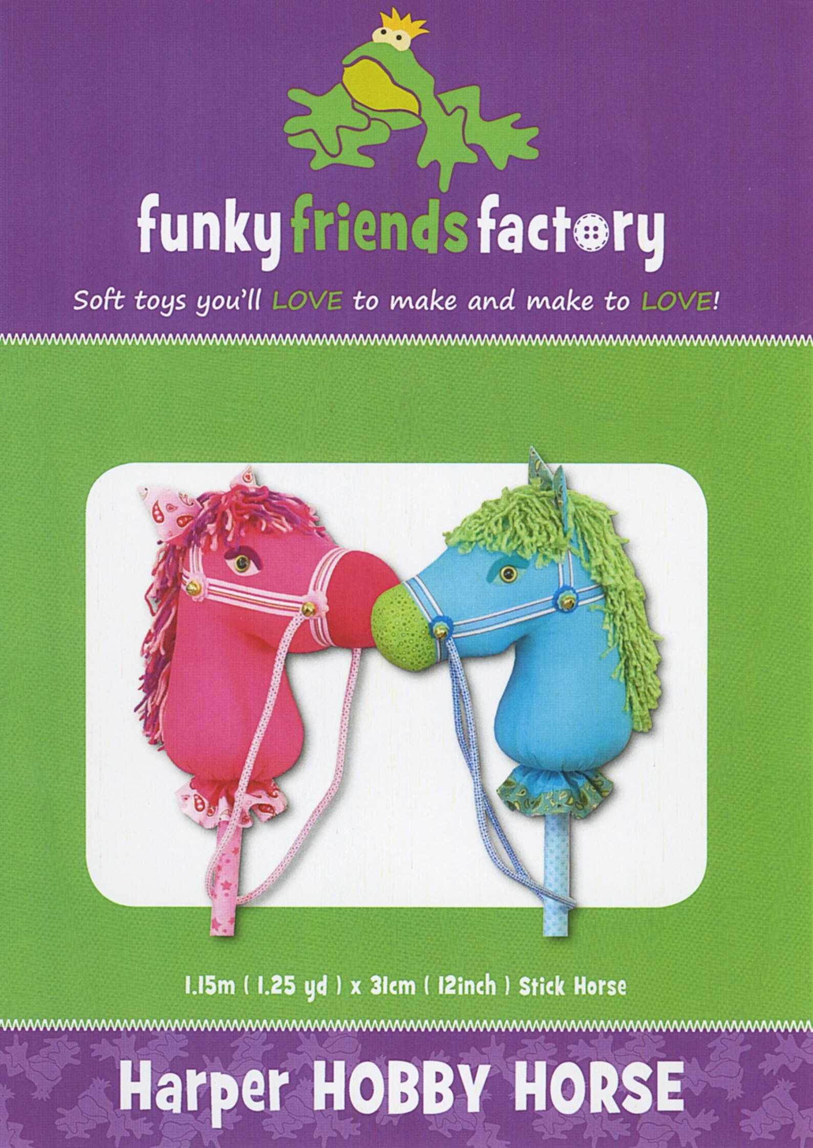HARPER HOBBY HORSE Stuffed Animal Toy Sewing Pattern - Etsy