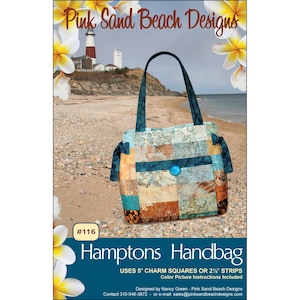 HAMPTONS HANDBAG Sewing Pattern - Pink Sand Beach Designs 116 Nancy ...
