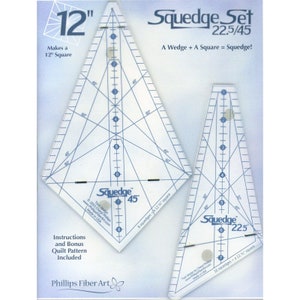 SQUEDGE 45 & 22.5 DEGREE Template Tool Set for 12" Blocks - Phillips ...
