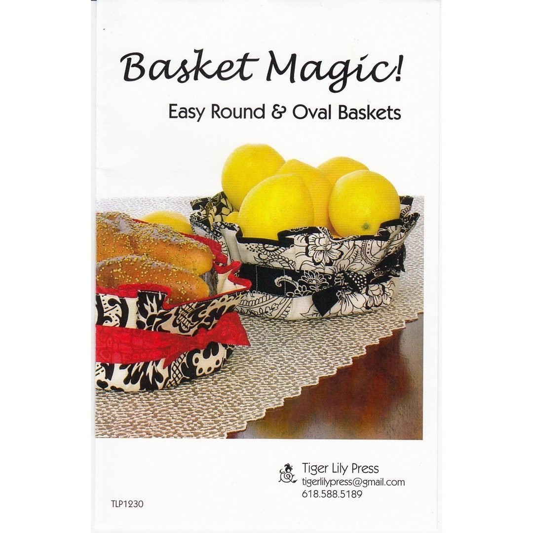 BASKET MAGIC Sewing Pattern - Tiger Lily Press - TLP1230 - Easy Round ...