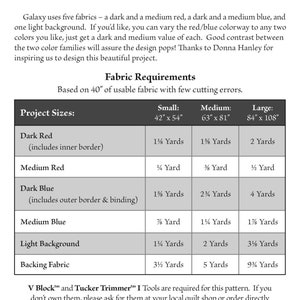 GALAXY Quilt Pattern - Deb Tucker - Studio 180 Design - V Block ...