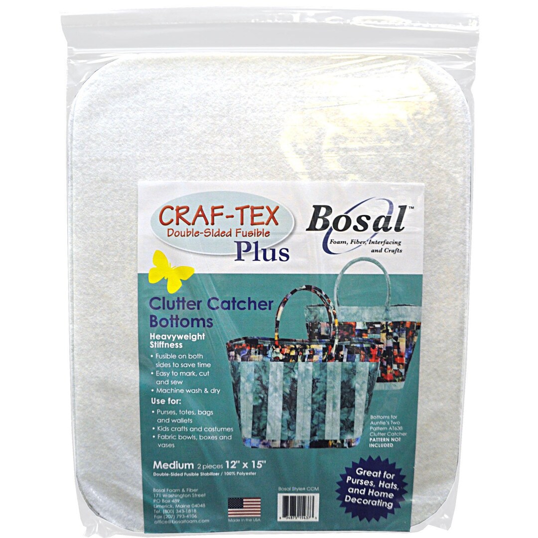 Bosal 12 X 15 CLUTTER CATCHER BOTTOMS Medium Bags x2 Craft-tex Plus ...
