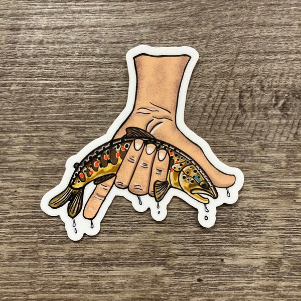 Fly Fishing Sticker - Etsy