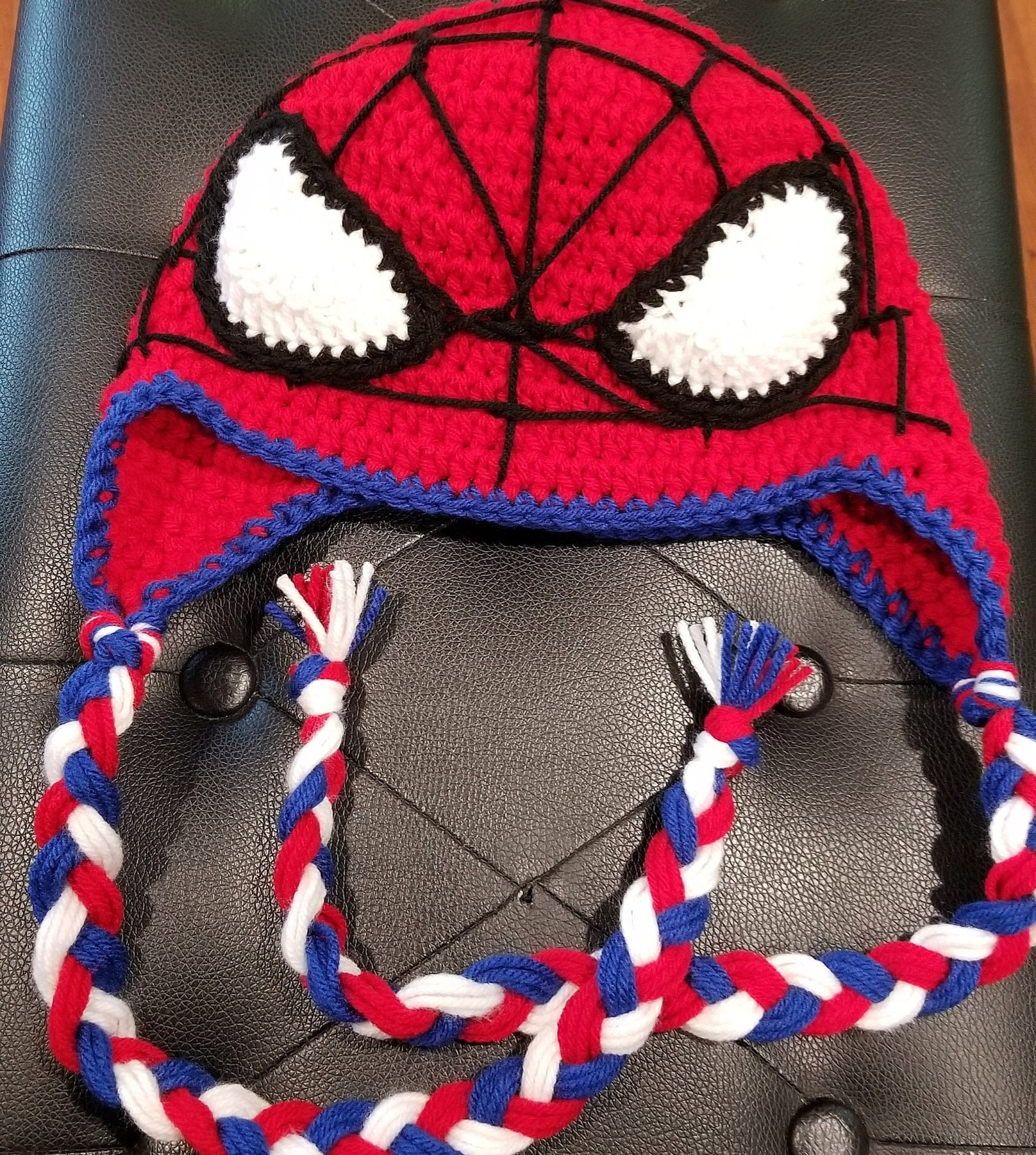 Spiderman Inspired Crochet Beanie Hat - Etsy