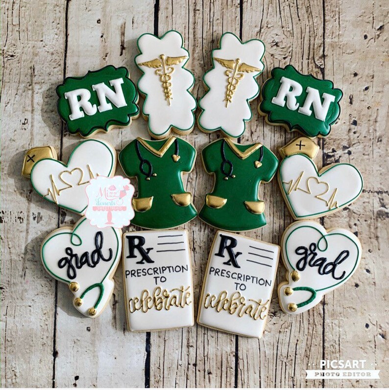 Nurse Graduation Cookies - Etsy