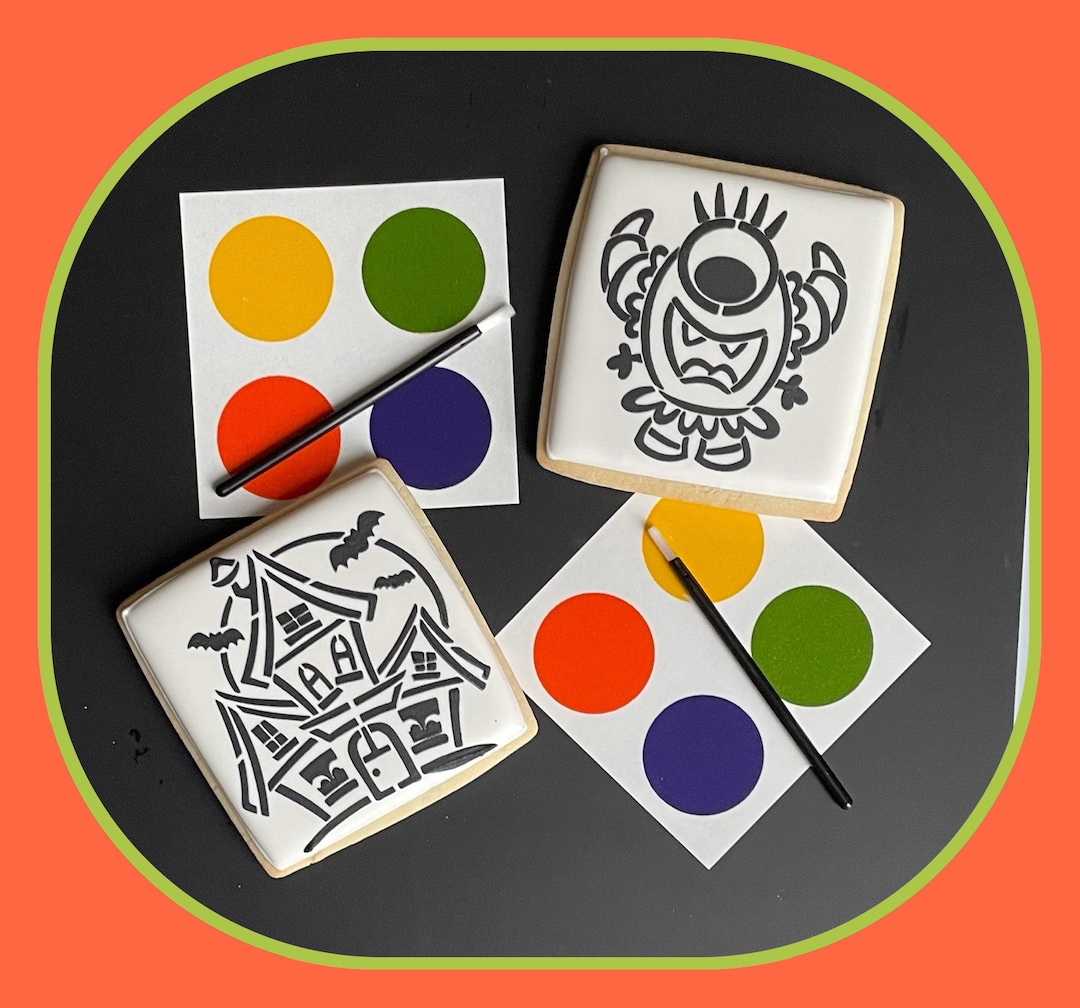 Halloween Paint Your Own Cookies PYO Cookies - Etsy