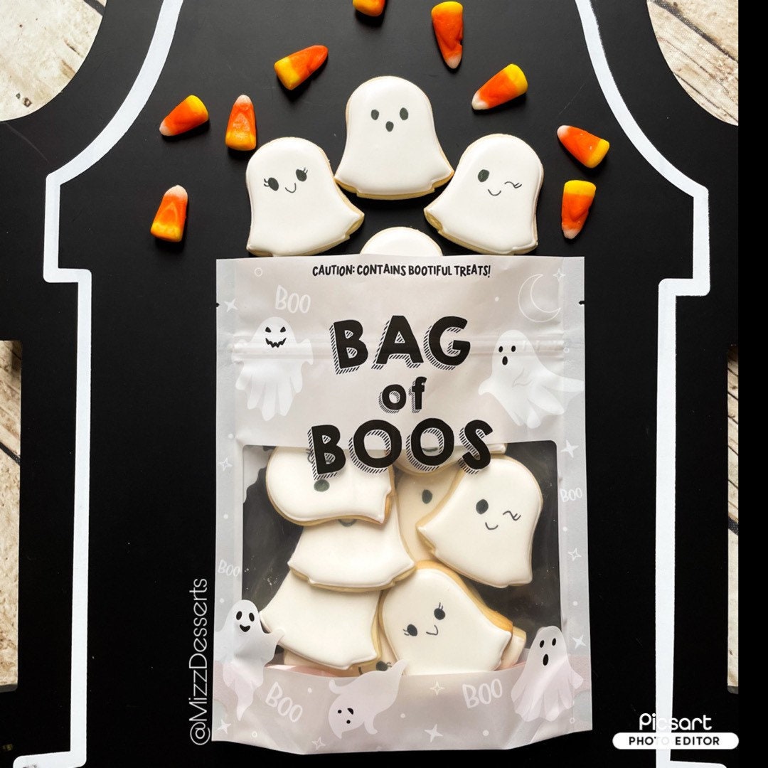 Bag of Boos Ghost Cookies - Etsy