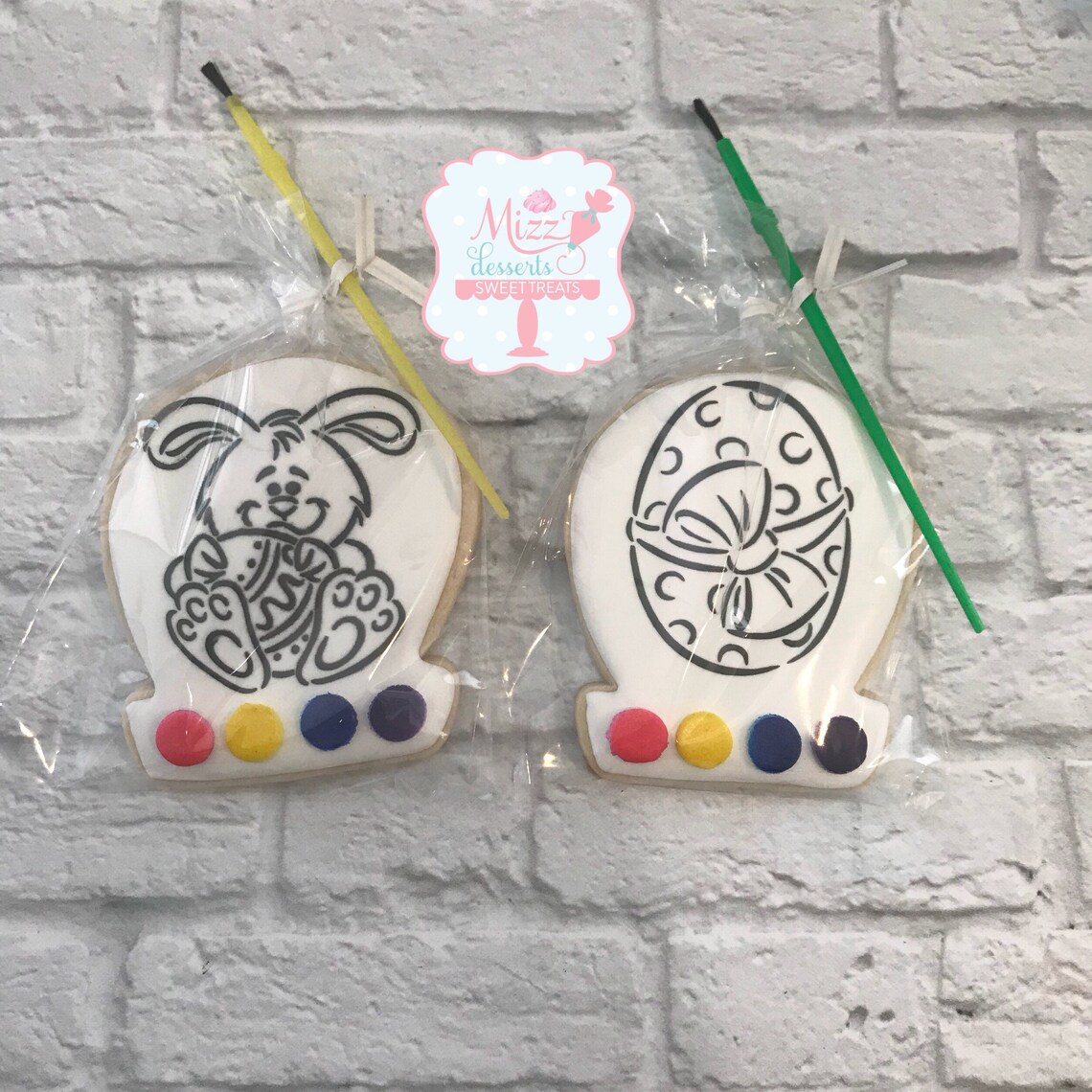 Easter Paint Your Own Cookies PYO Cookies - Etsy