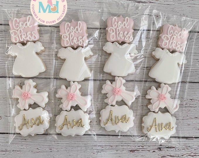 Mini Communion Baptism Christening Dedication Cookie Favor - Etsy