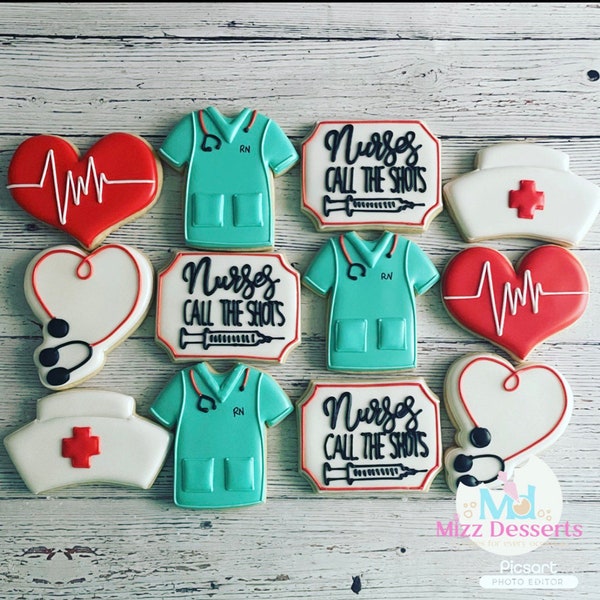 Nurse Cookies - Etsy