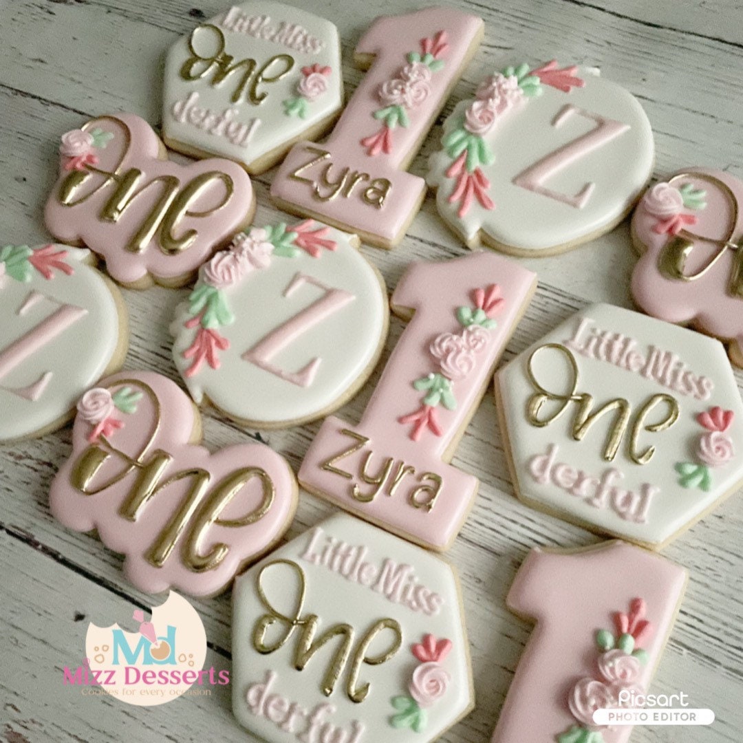 Little Miss Onederful Sugar Cookies - Etsy