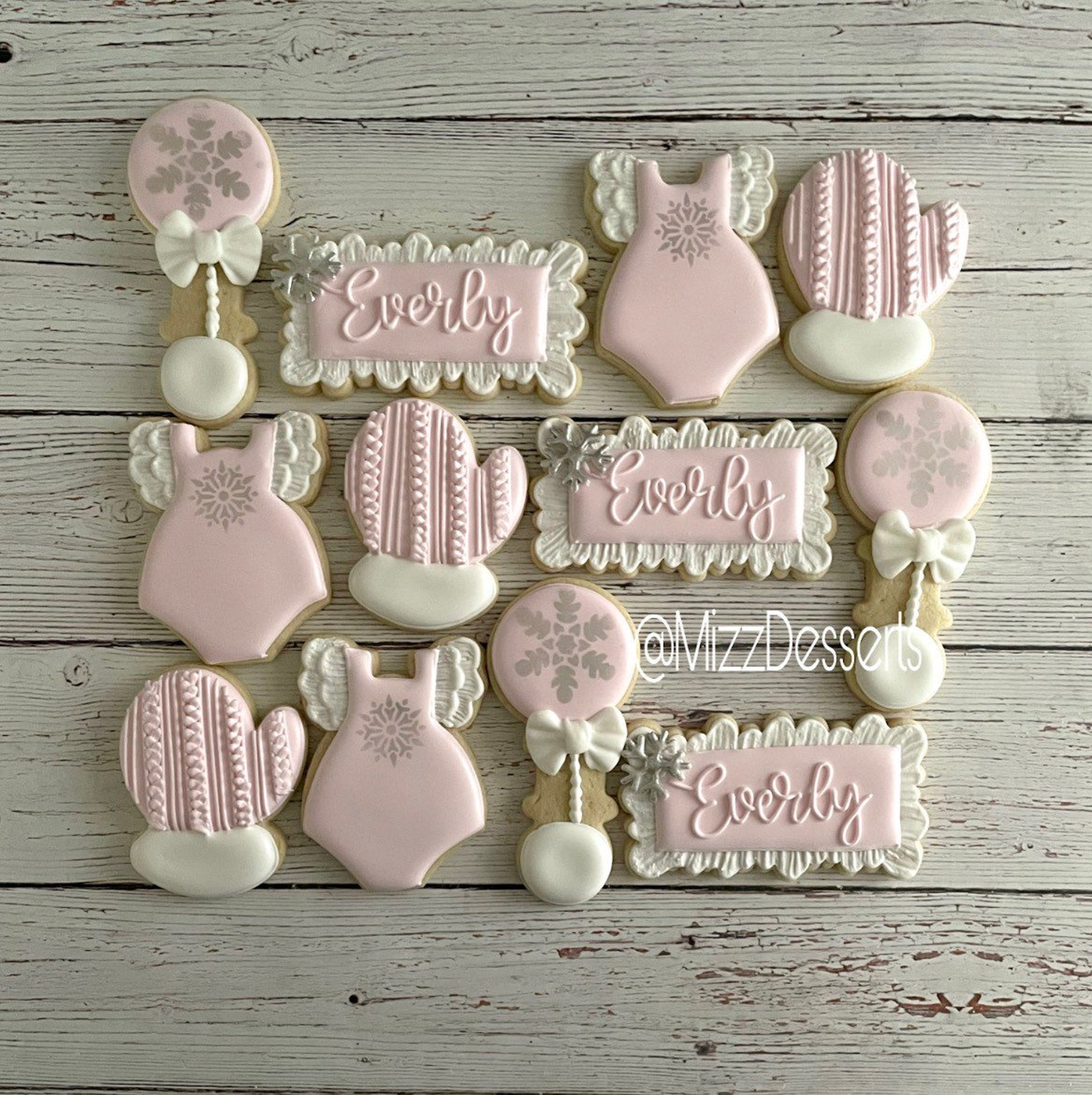 Winter Themed Baby Shower Sugar Cookies - Etsy
