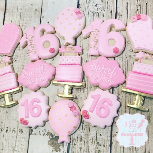 Sweet 16 Cookies | Etsy