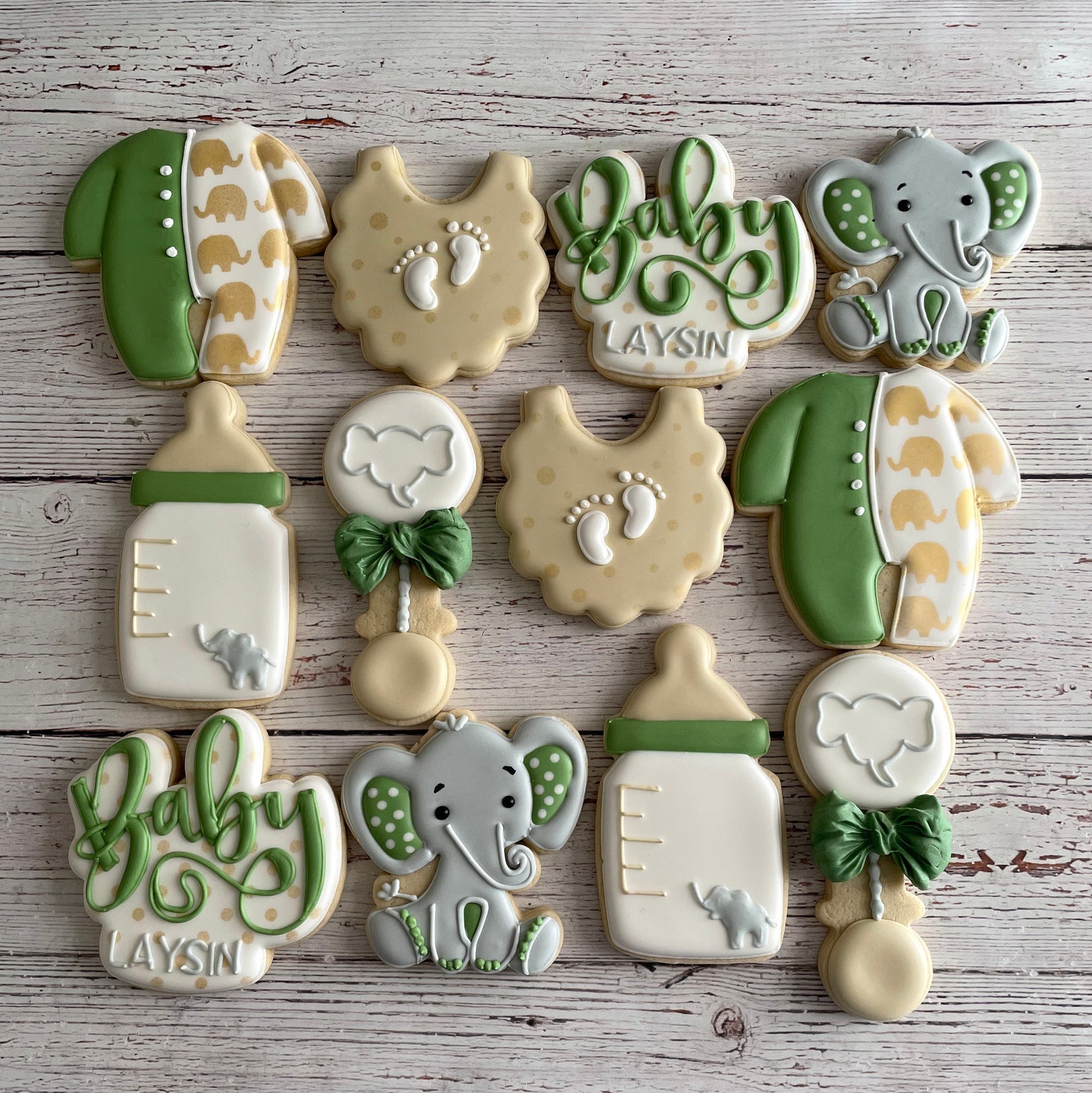 Elephant Baby Shower Cookies - Etsy
