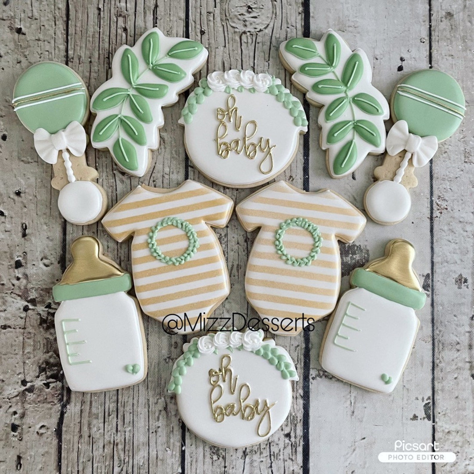Baby Neutral Baby Shower Cookies - Etsy