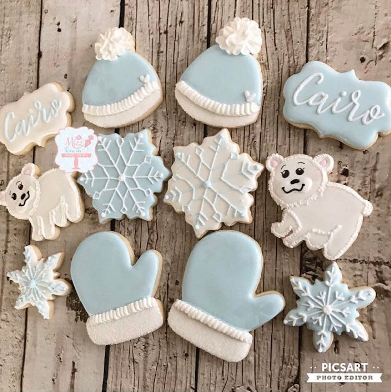 Winter Wonderland Polar Bear Sugar Cookies - Etsy