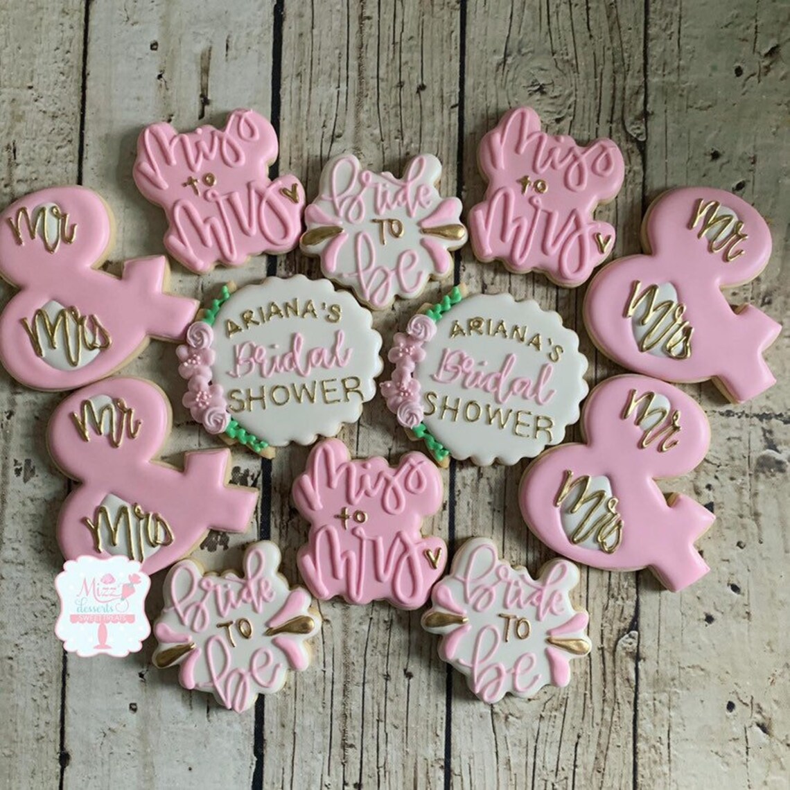 Miss to Mrs Bride to Be Bridal Shower Cookies | Etsy