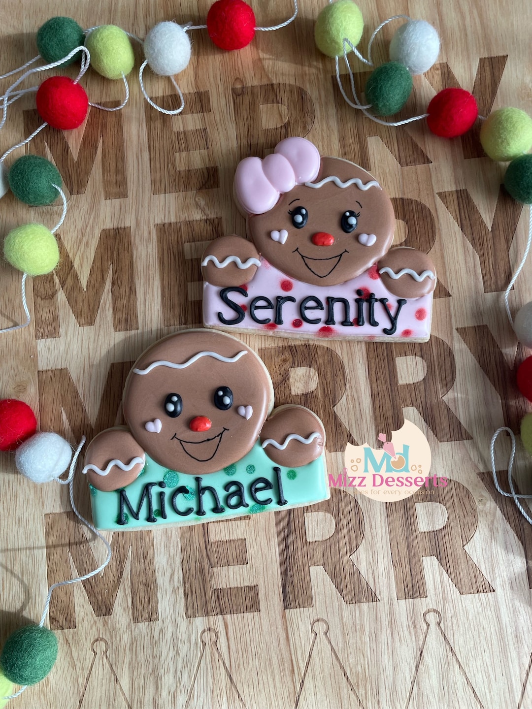 Christmas Gingerbread Boy or Girl Plaque Cookie - Etsy
