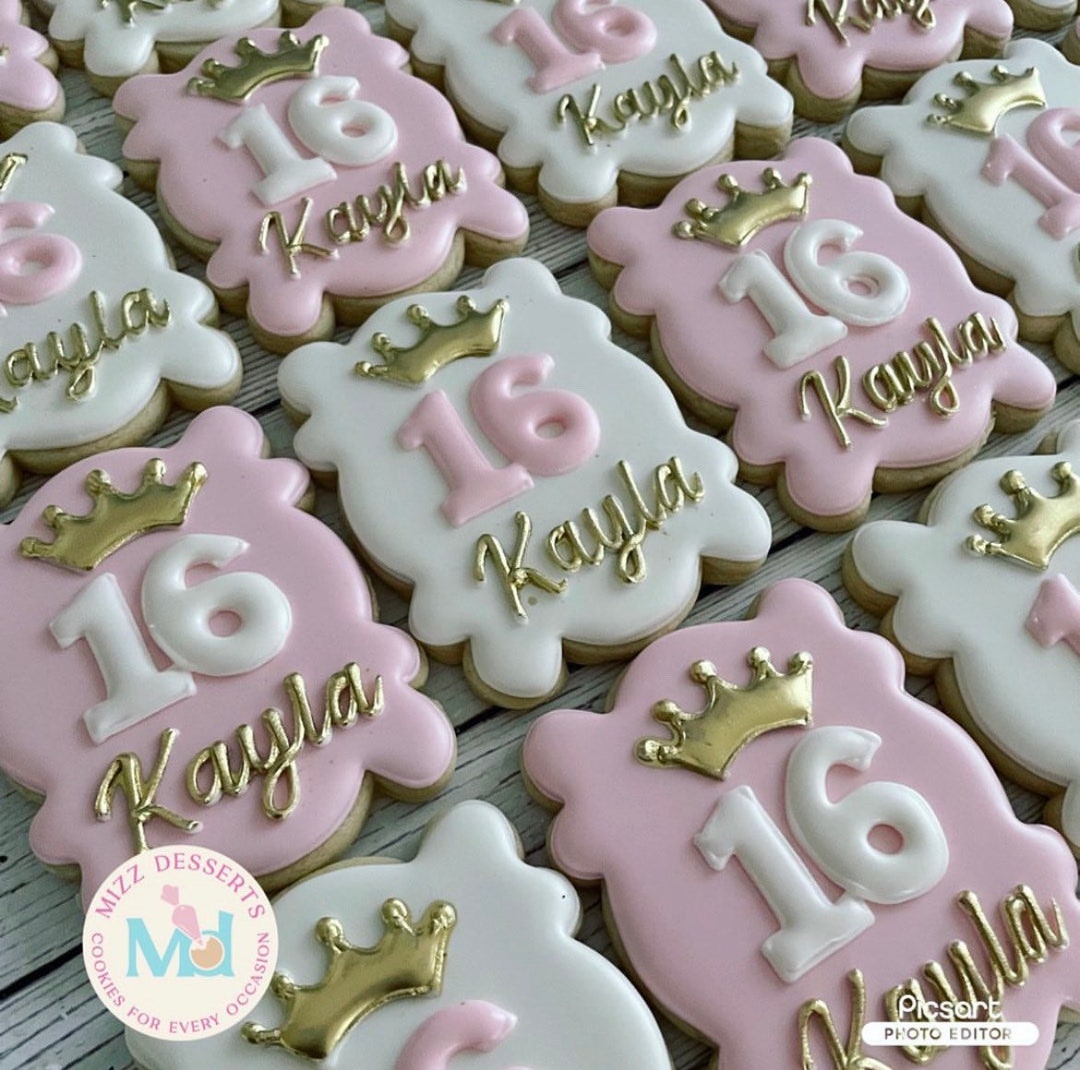 Sweet 16 Sugar Cookies - Etsy